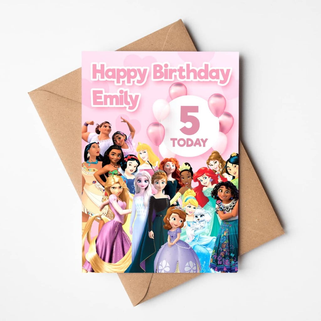 Disney Princess Birthday Card | Design Gaff | Ireland