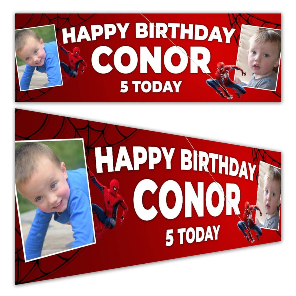 Spider-Man Birthday Banner